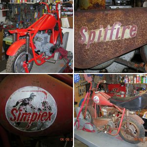 Simplex Spitfire Minibike | OldMiniBikes.com